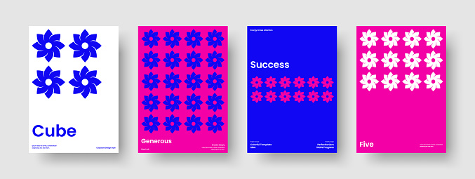 Desain Sampul Buku Geometris Tata Letak Poster Terisolasi Template