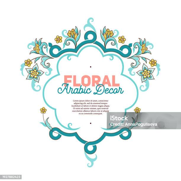 Bingkai Vektor Perbatasan Elemen Arabesque Pola Bunga Untuk Template ... Bingkai Vektor Perbatasan Elemen Arabesque Pola Bunga Untuk Template ...