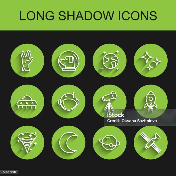 Set Line Black Hole Moon And Stars Vulcan Salute Planet Satellite ... Set Line Black Hole Moon And Stars Vulcan Salute Planet Satellite ...