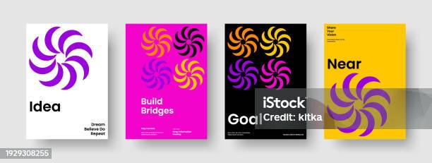 Desain Brosur Modern Template Latar Belakang Abstrak Tata Letak Flyer