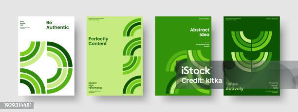 Desain Banner Geometris Tata Letak Brosur Terisolasi Template Sampul
