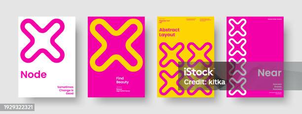 Tata Letak Latar Belakang Modern Desain Laporan Kreatif Template Poster