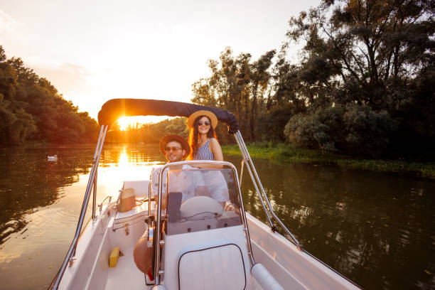 Free Stock Photo of Man Riding Boat Down River | Download Free Images ...