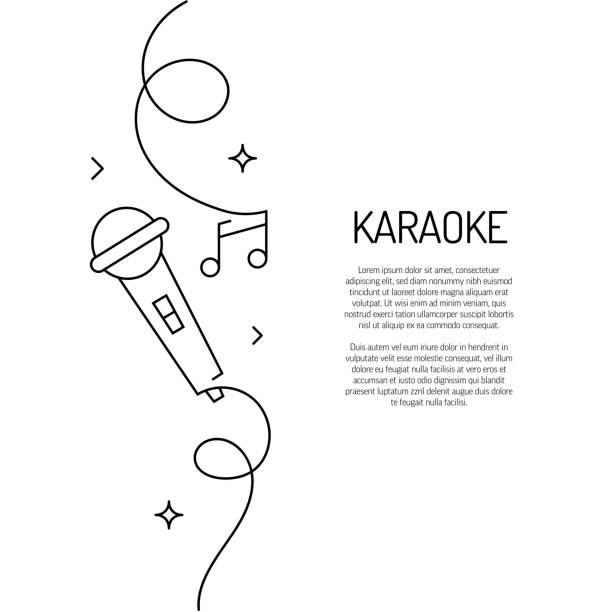 130 Karaoke Night Friends Stock Illustrations Royalty Free Vector