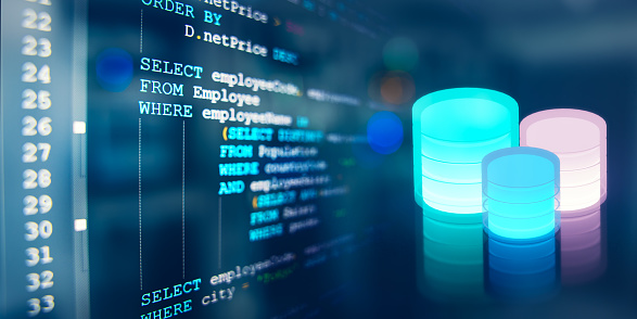 Developer Or Programmers Text Editor Showing Sql Structured Query
