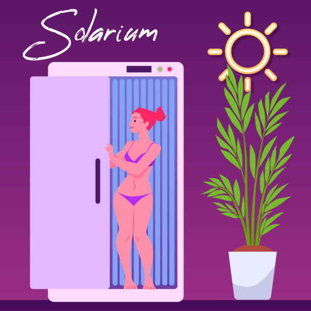 80 Indoor Tanning Bed Stock Illustrations Royalty Free Vector