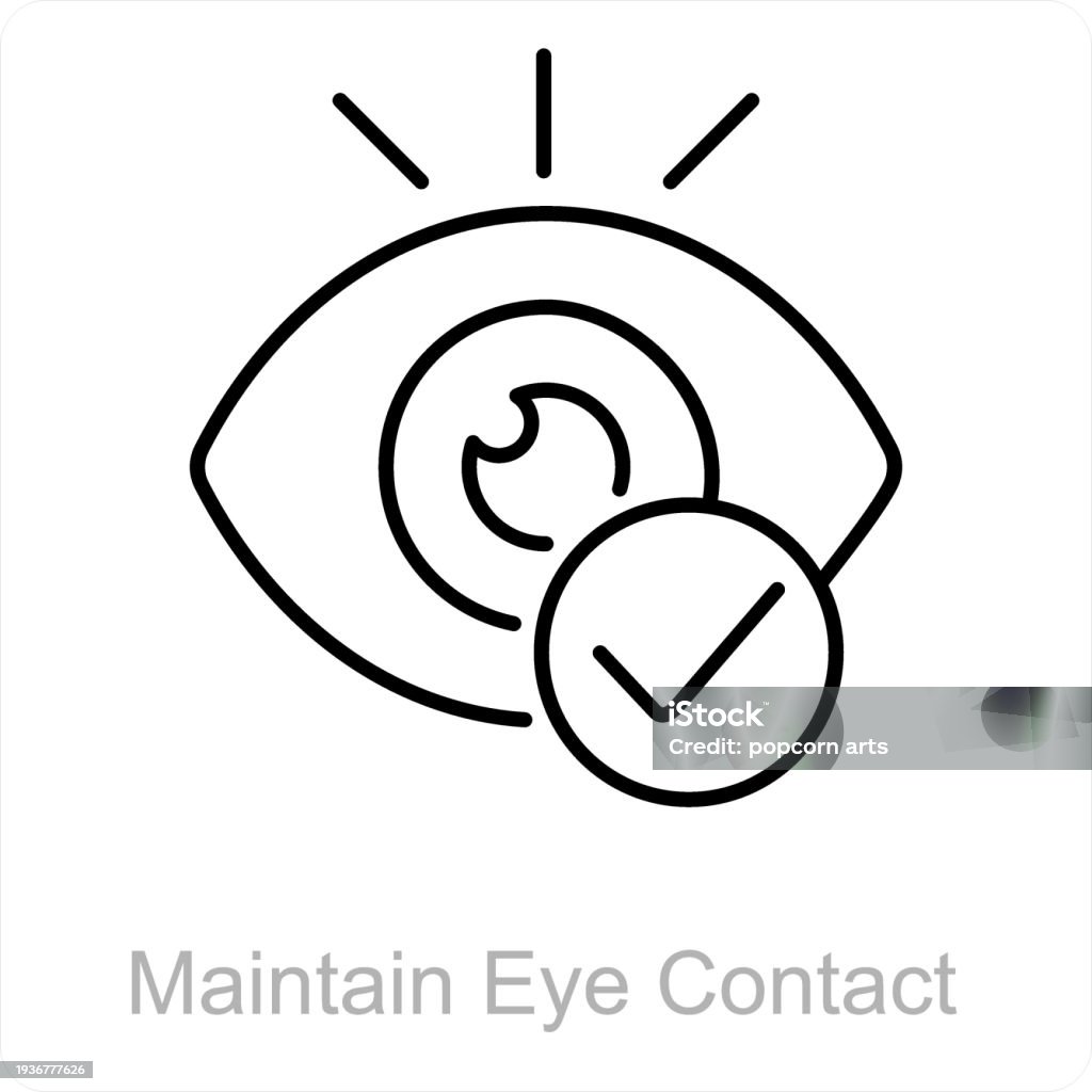 Maintain Eye Contact Stock Illustration Download Image Now Concepts Concepts And Topics