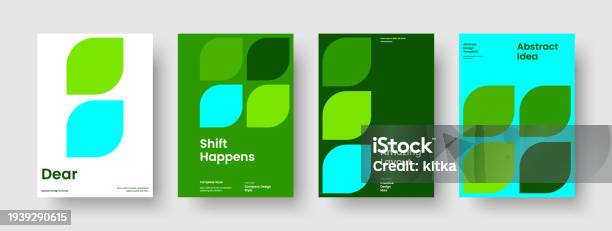 Template Poster Modern Desain Banner Kreatif Tata Letak Laporan