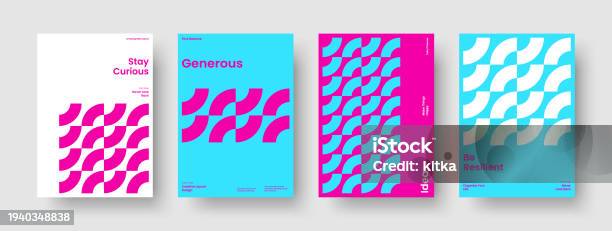 Desain Flyer Terisolasi Tata Letak Presentasi Bisnis Geometris Template