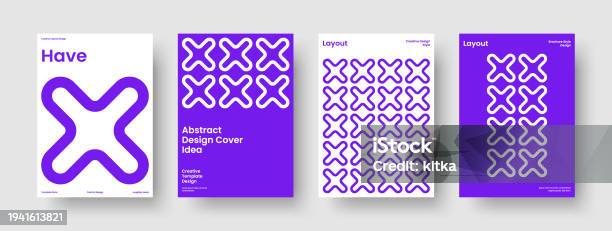 Template Brosur Terisolasi Tata Letak Laporan Kreatif Desain Banner