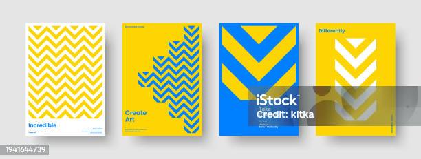 Desain Brosur Terisolasi Template Laporan Geometris Tata Letak Poster