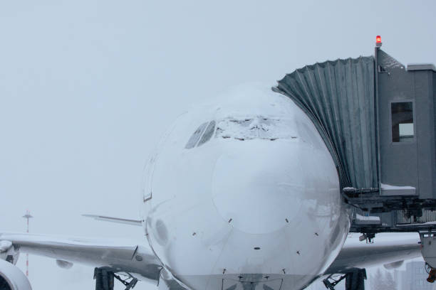Free Stock Photo of Plane Parked on Snow-Covered Field | Download Free ...