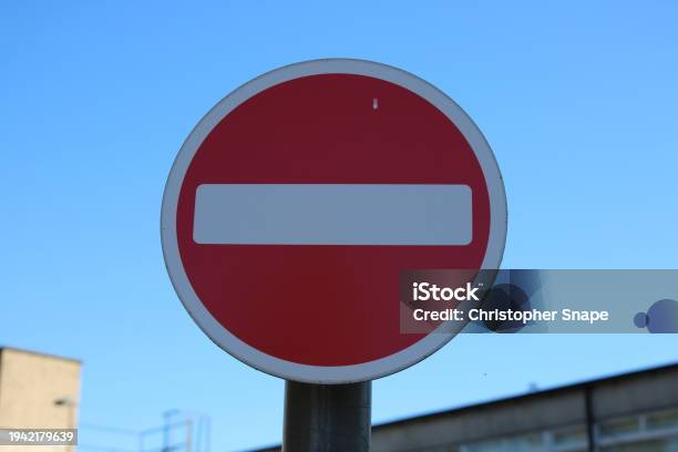 Uk No Entry Road Sign Red No Entry Sign Stock Photo - Download Image ... Uk No Entry Road Sign Red No Entry Sign Stock Photo - Download Image ...