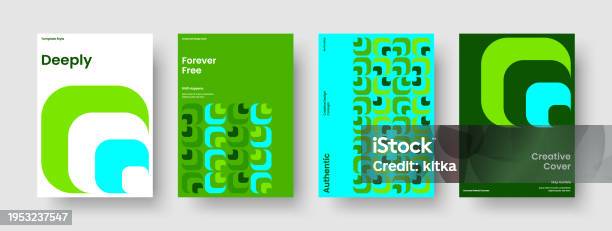 Tata Letak Sampul Buku Kreatif Desain Brosur Abstrak Template