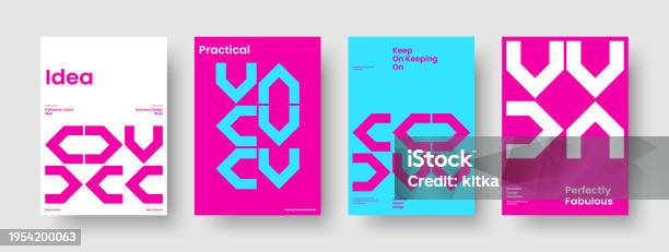 Tata Letak Banner Abstrak Desain Laporan Kreatif Template Sampul Buku