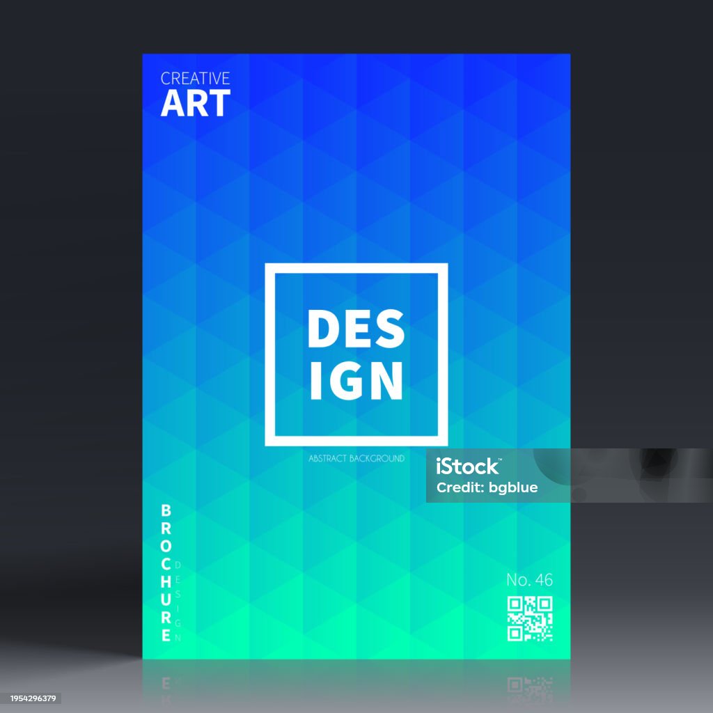 Brochure Template Layout Blue Cover Design Business Annual Report Flyer