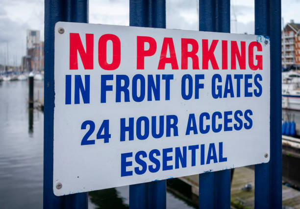 Free Stock Photo of No Parking Sign on Gate | Download Free Images and ...