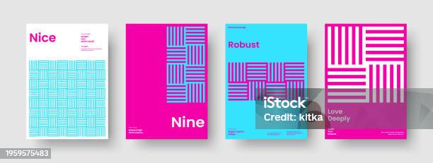 Desain Banner Abstrak Template Laporan Modern Tata Letak Brosur