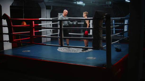 Free Stock Photo of Two Men Standing in a Boxing Ring | Download Free ...