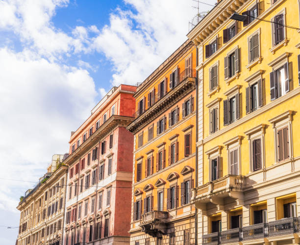 Free Stock Photo of Traditional Italian building with orange walls ...