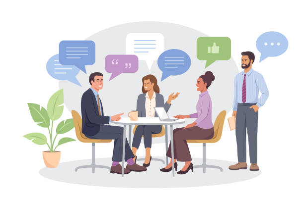 Free Stock Photo of Group of Cartoon Characters Having a Meeting ...