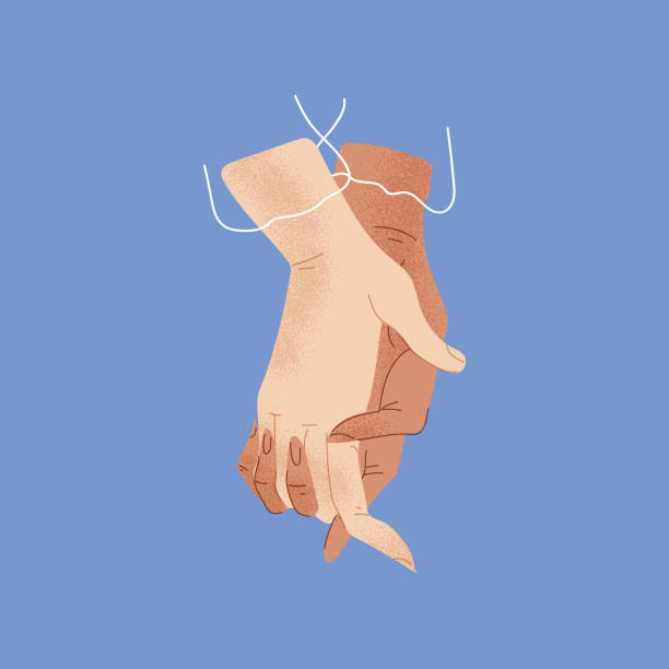 160 Two Friends Holding Hands Drawing Stock Illustrations Royalty