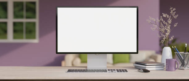 Free Stock Photo of Desktop Computer on Desk in Office | Download Free ...