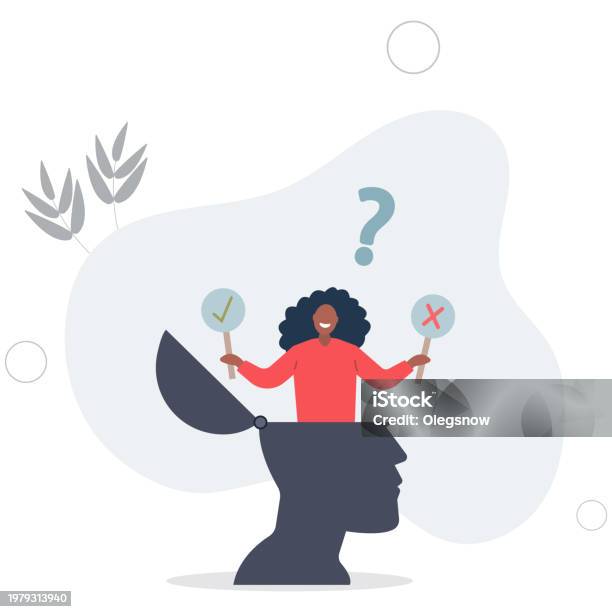 Decision Making Or Logical Thinking Choose Right Or Wrong Correct Or ... Decision Making Or Logical Thinking Choose Right Or Wrong Correct Or ...