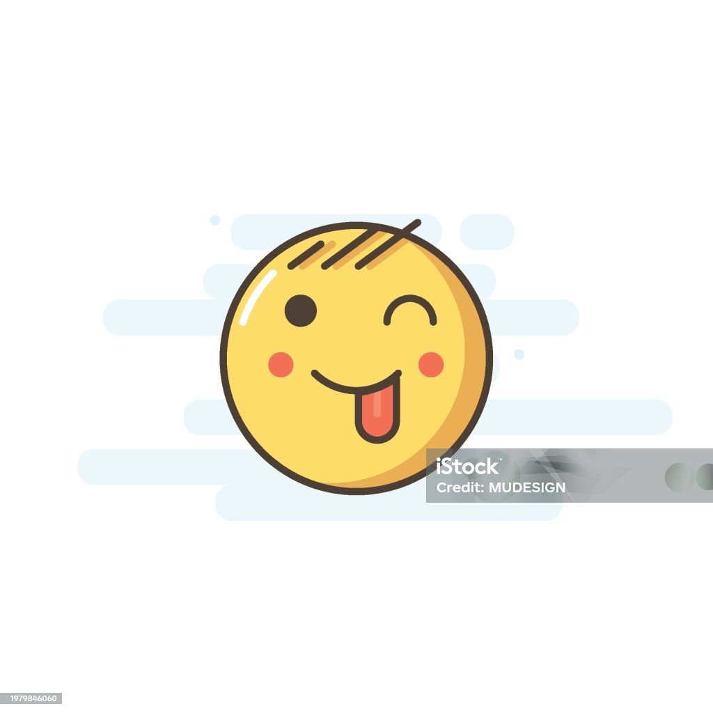 Emoji Face Savouring Delicious Food Smiling Face Savoring Licking Lips Smiley Emoticon Stock