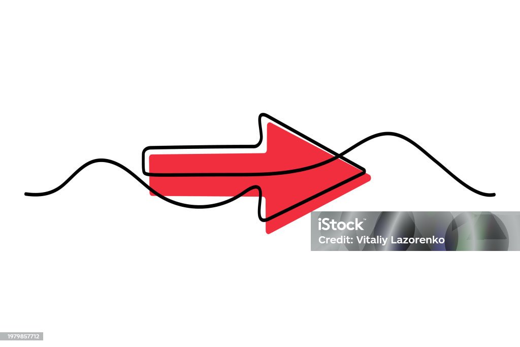 Continuous Line Drawing Of Arrow Pointing Right One Line Arrow Pointing ... Continuous Line Drawing Of Arrow Pointing Right One Line Arrow Pointing ...