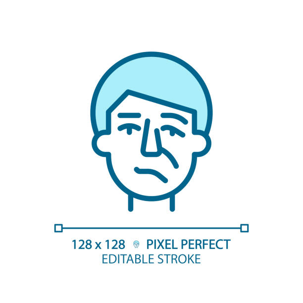 20 Bells Palsy Ilustrasi Grafik Vektor And Clip Art Bebas Royalti