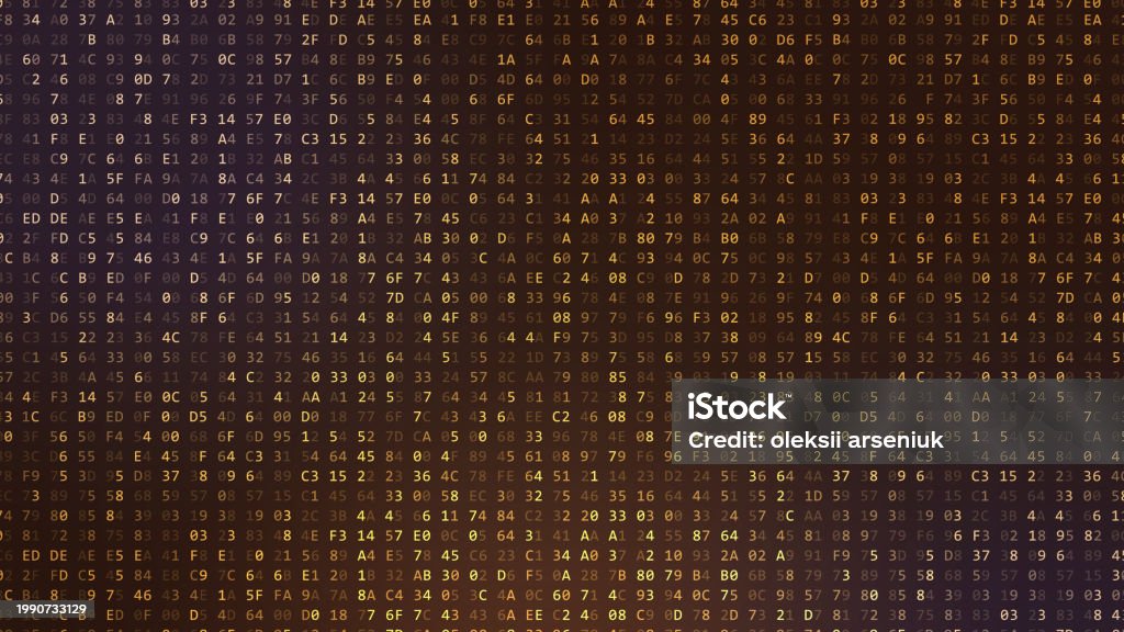 Cryptography Cipher Code Blockchain Wallet Encryption Background Binary Code Pattern Stock