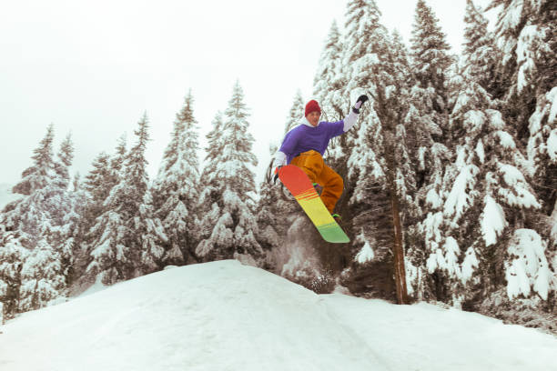 Free Stock Photo of Man Performing Airborne Snowboarding Trick ...