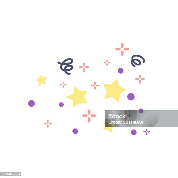 Illustration De Feux Dartifice Pour Fêter Un Anniversaire Haut En