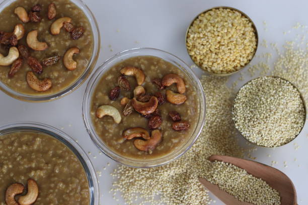 Proso Sakkarai Pongal Is A Healthy Traditional South Indian Sweet Pongal Made With Moong Dal And