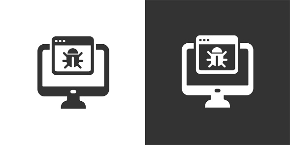 Software Bug Icon Solid Icon That Can Be Applied Anywhere Simple Pixel