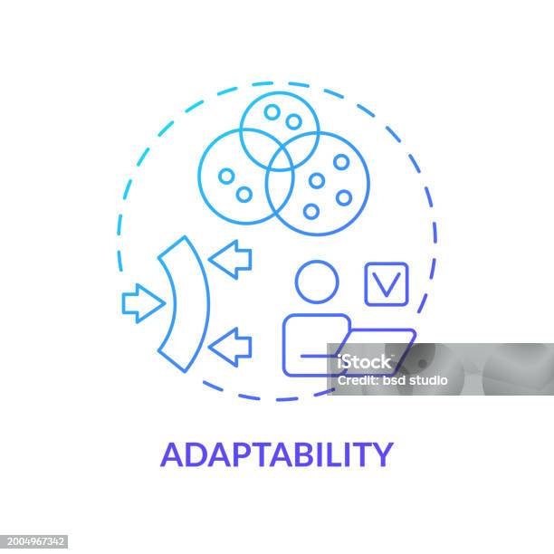 Adaptability Blue Gradient Concept Icon Stock Illustration - Download ... Adaptability Blue Gradient Concept Icon Stock Illustration - Download ...