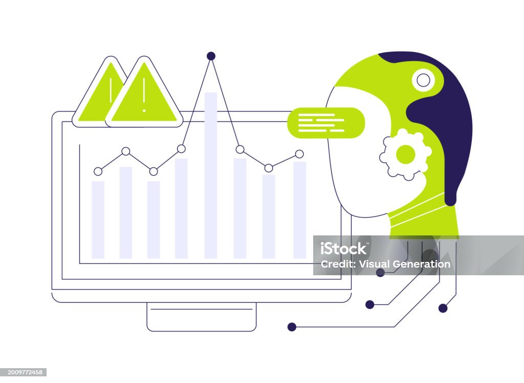 Aianomaly Detection Abstract Concept Vector Illustration Stock