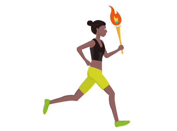 400 Torch Runner Stock Illustrations Royalty Free Vector Graphics
