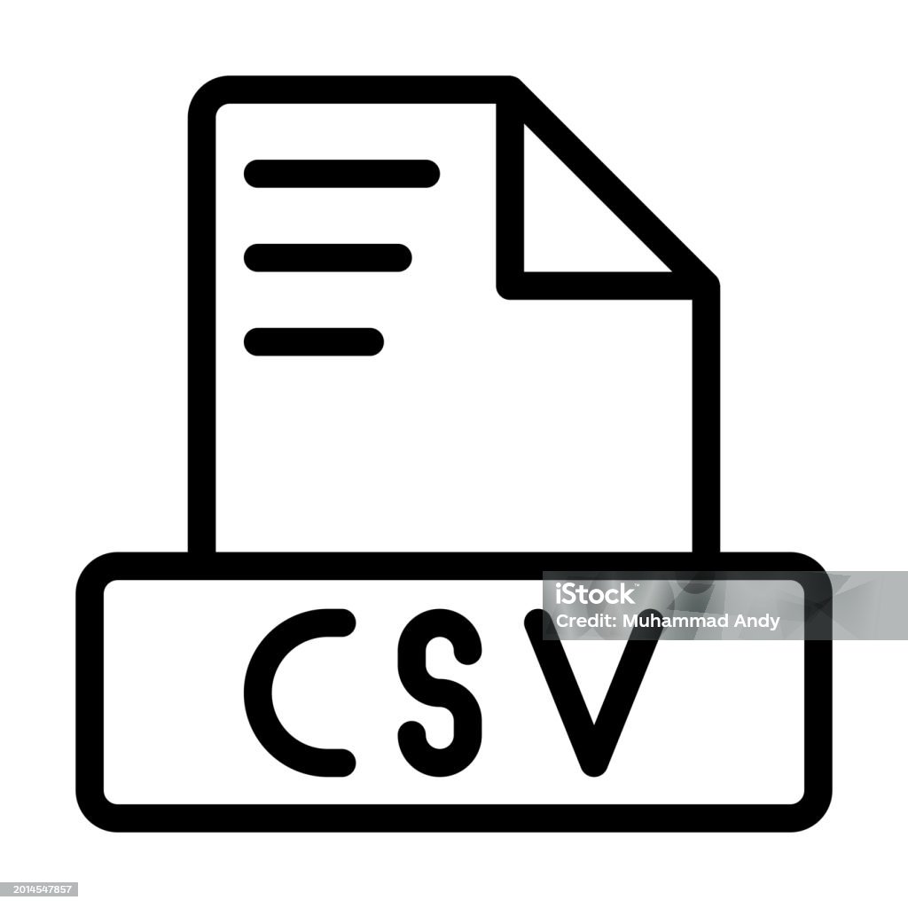 Ilustración de Icono De Archivo Csv Extensión De Archivo De Esquema ... Ilustración de Icono De Archivo Csv Extensión De Archivo De Esquema ...