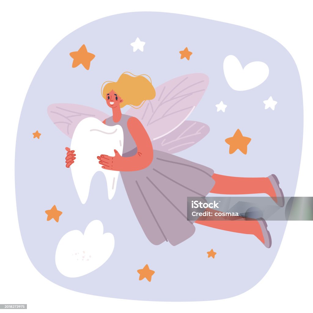 Cartoon Illustration Of Smiling Tooth Fairy Stock Illustration ... Cartoon Illustration Of Smiling Tooth Fairy Stock Illustration ...