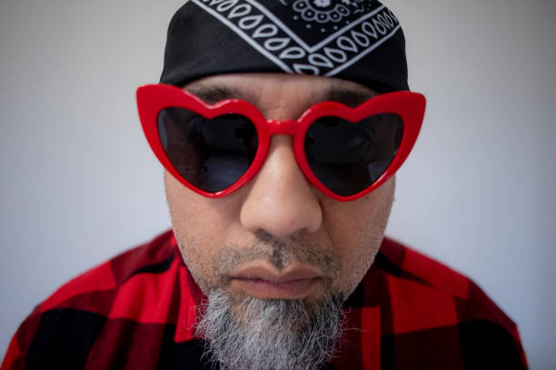 Free Stock Photo of Graffiti of a man s face with red glasses ...