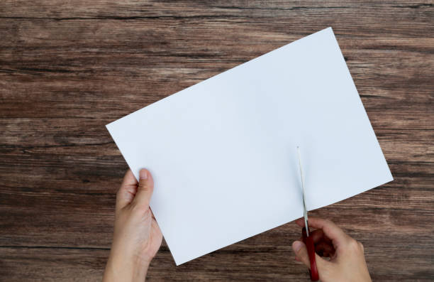 Free Stock Photo of Blank white paper sheet on a wooden desk | Download ...