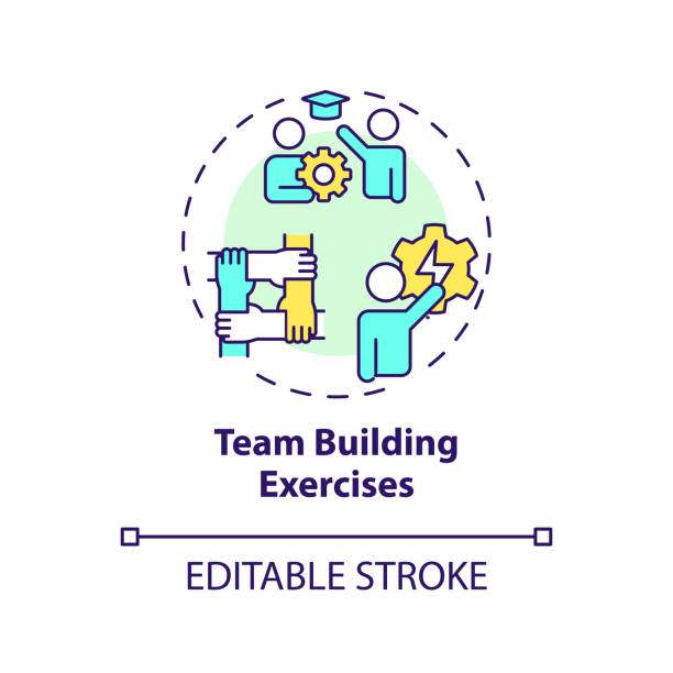 130 Team Building Exercise Stock Illustrations Graphiques Vectoriels