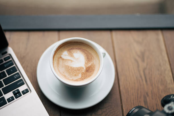 Free Stock Photo of Cup of Coffee Beside Laptop | Download Free Images ...