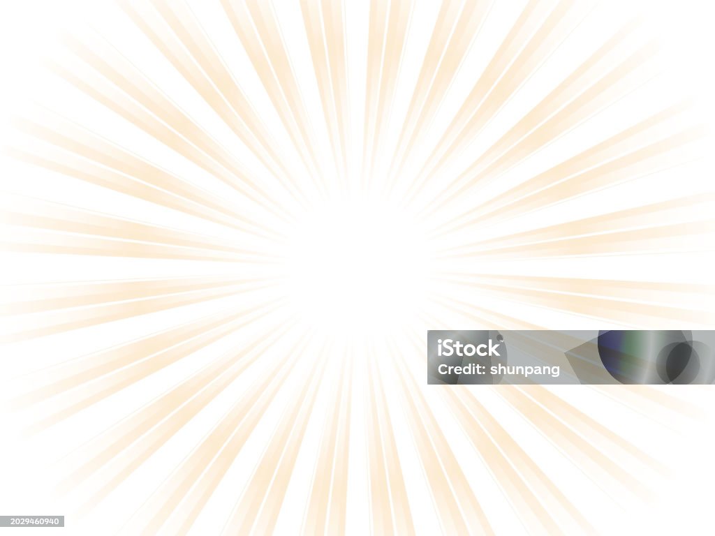 Concentrated Line Background Of The Image Of Sun Rays Emitting A