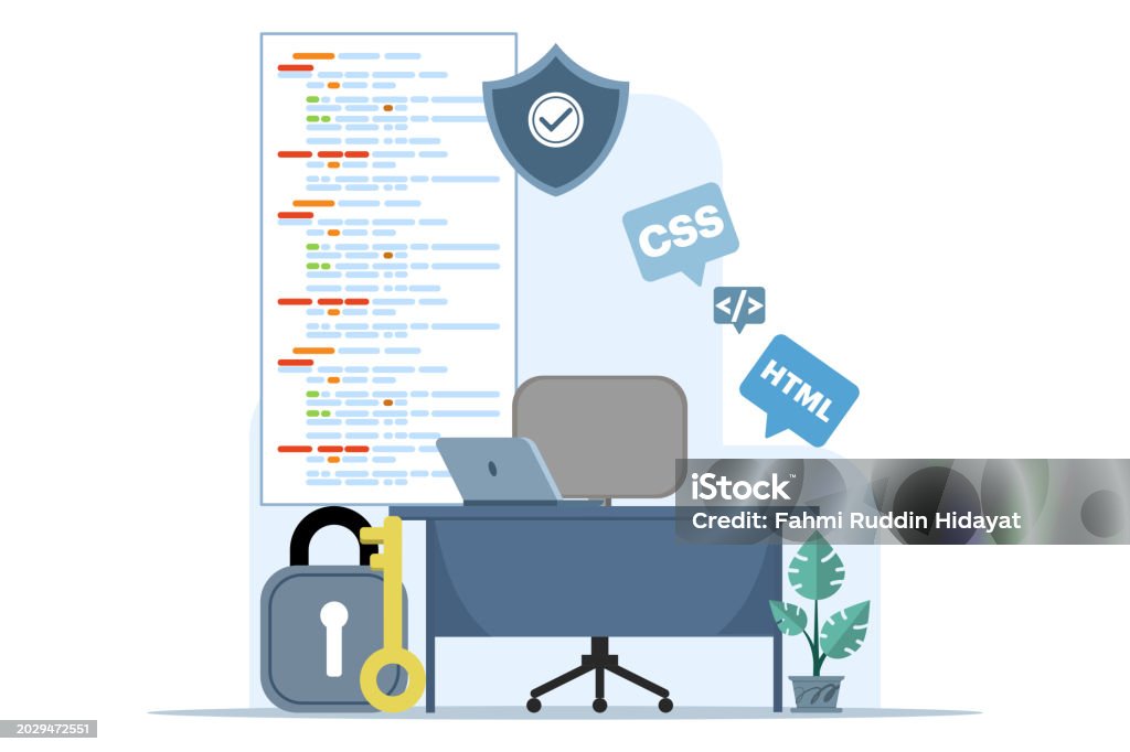 Web Development Concept Programming Language Css Html It Ui Laptop Or Computer And Programmer