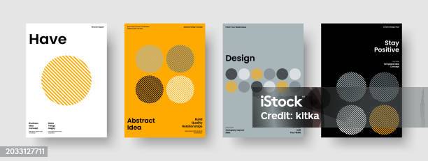 Tata Letak Flyer Kreatif Desain Laporan Abstrak Template Banner
