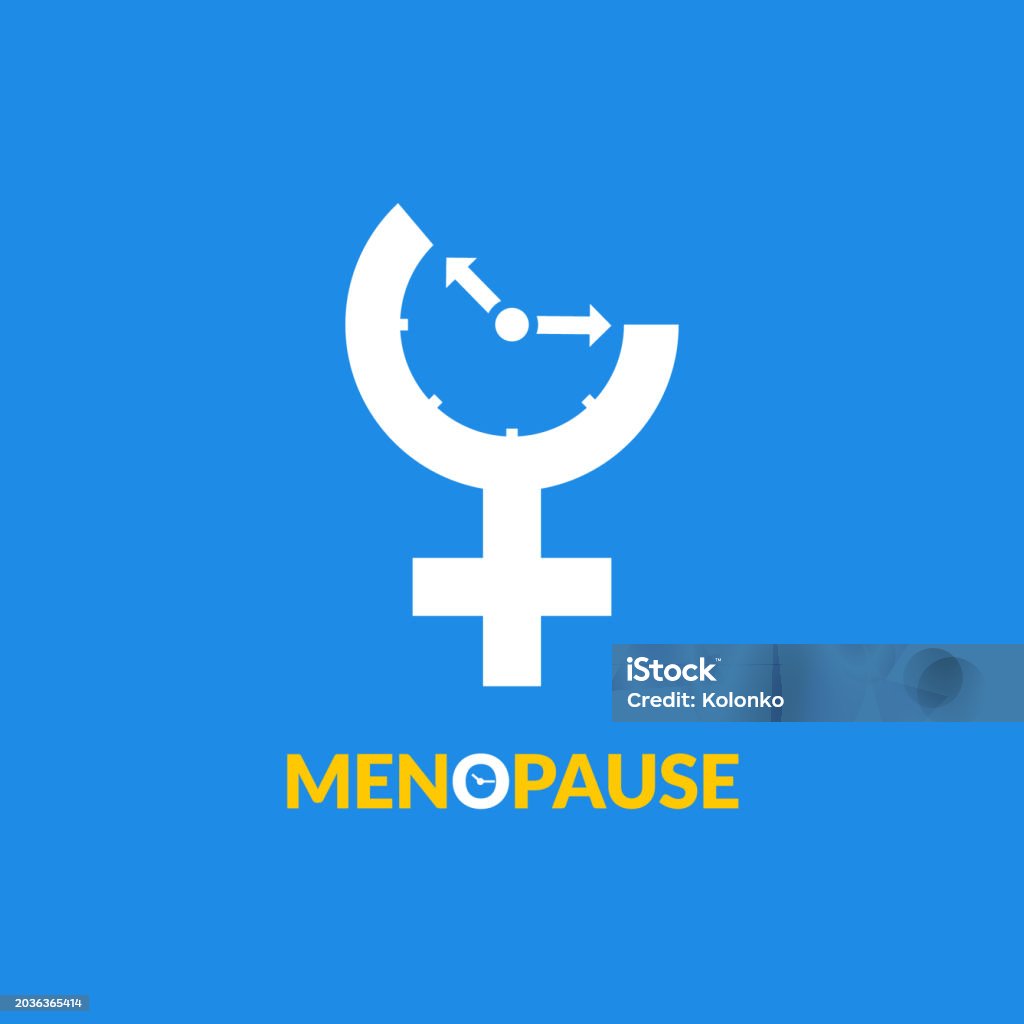 Menopause Icon Awareness Woman Fertility Age Clock Menstrual Period