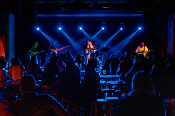 Free Stock Photo of Live concert with a band performing on stage ...
